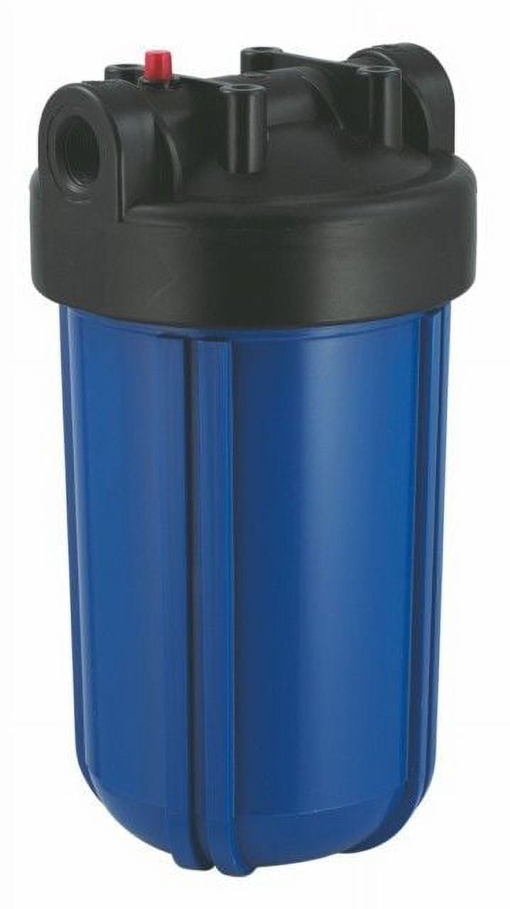 4.5” x 10" Whole House Big Blue 10" Water Filter Housing with Pressure ...