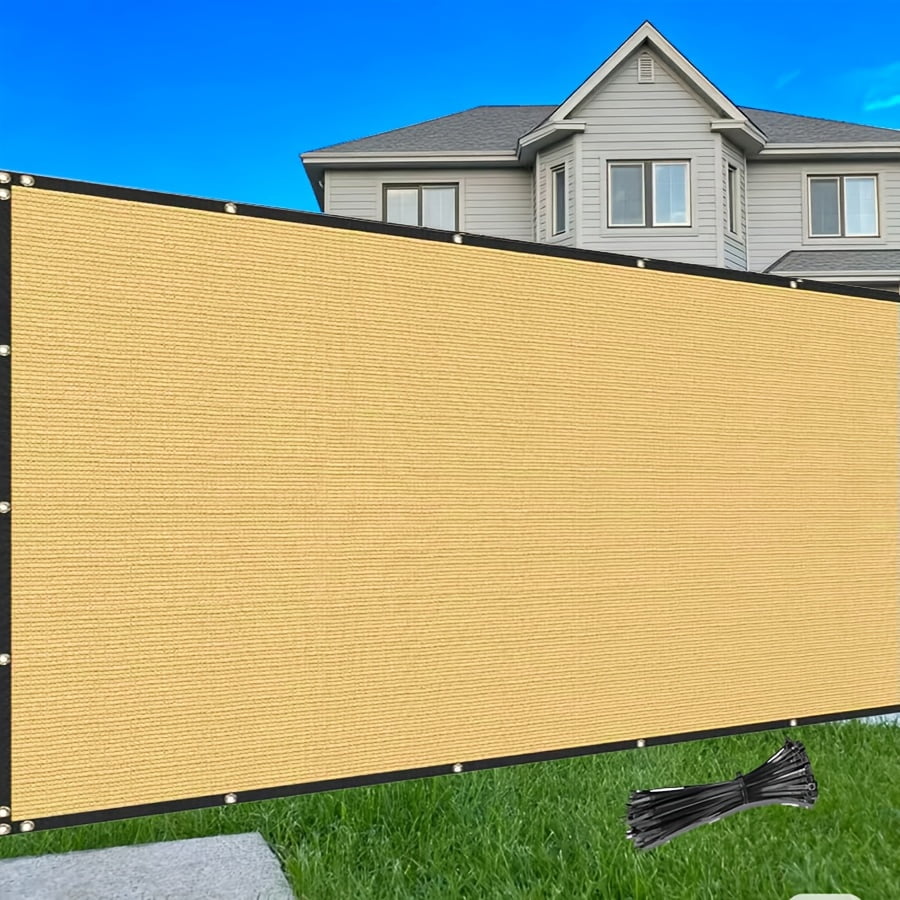 4×50FT 2D Flat Privacy Fence Screen UV Protection Outdoor Sun Shade ...