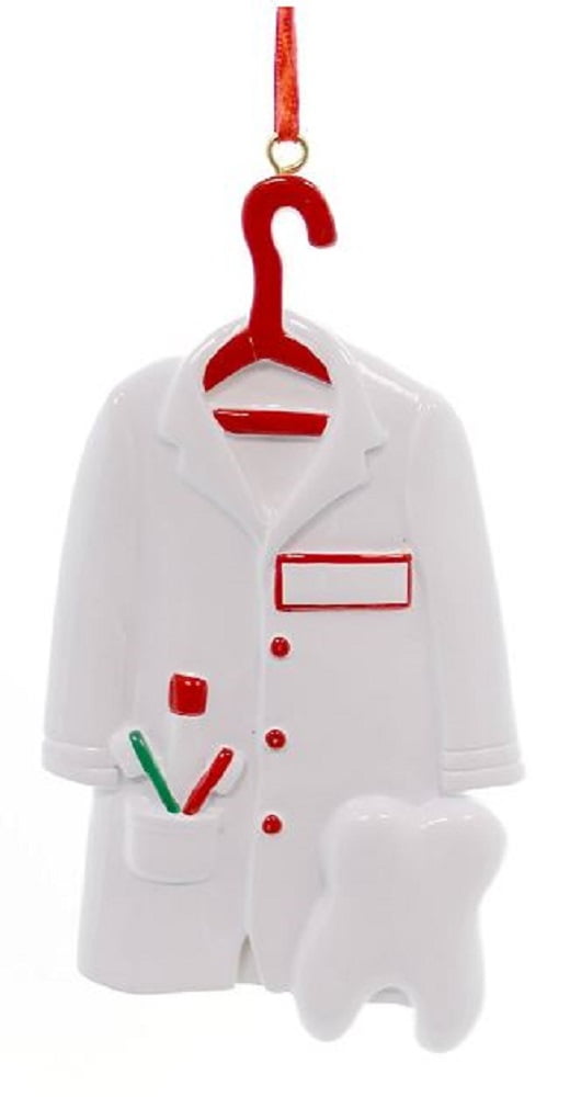 4.50In Dentist Coat Ornament, Polyresin, Dds Tooth Doctor 49 - Walmart.com