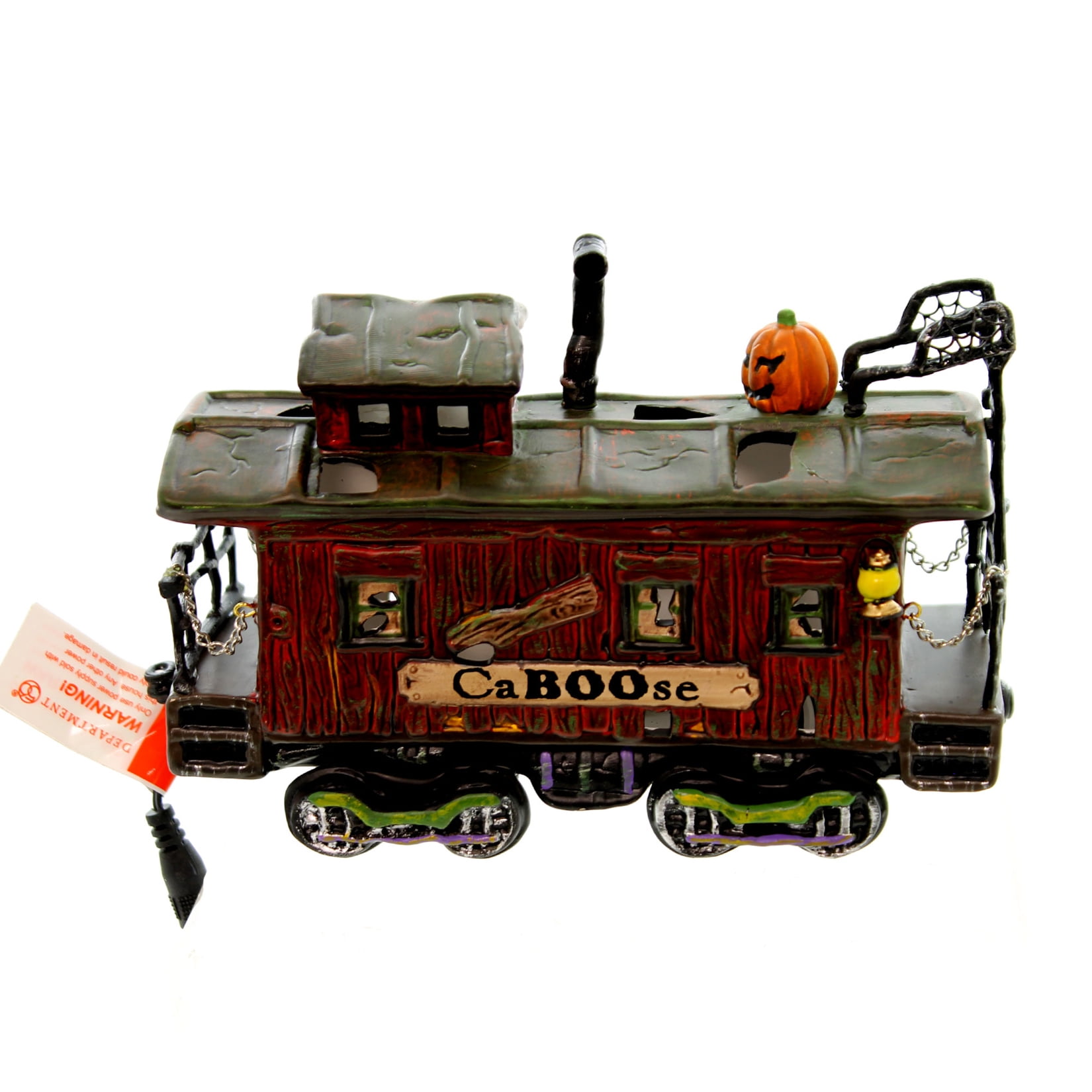 Department 56 Snow Village Halloween Haunted Rails Caboose Lighted ...