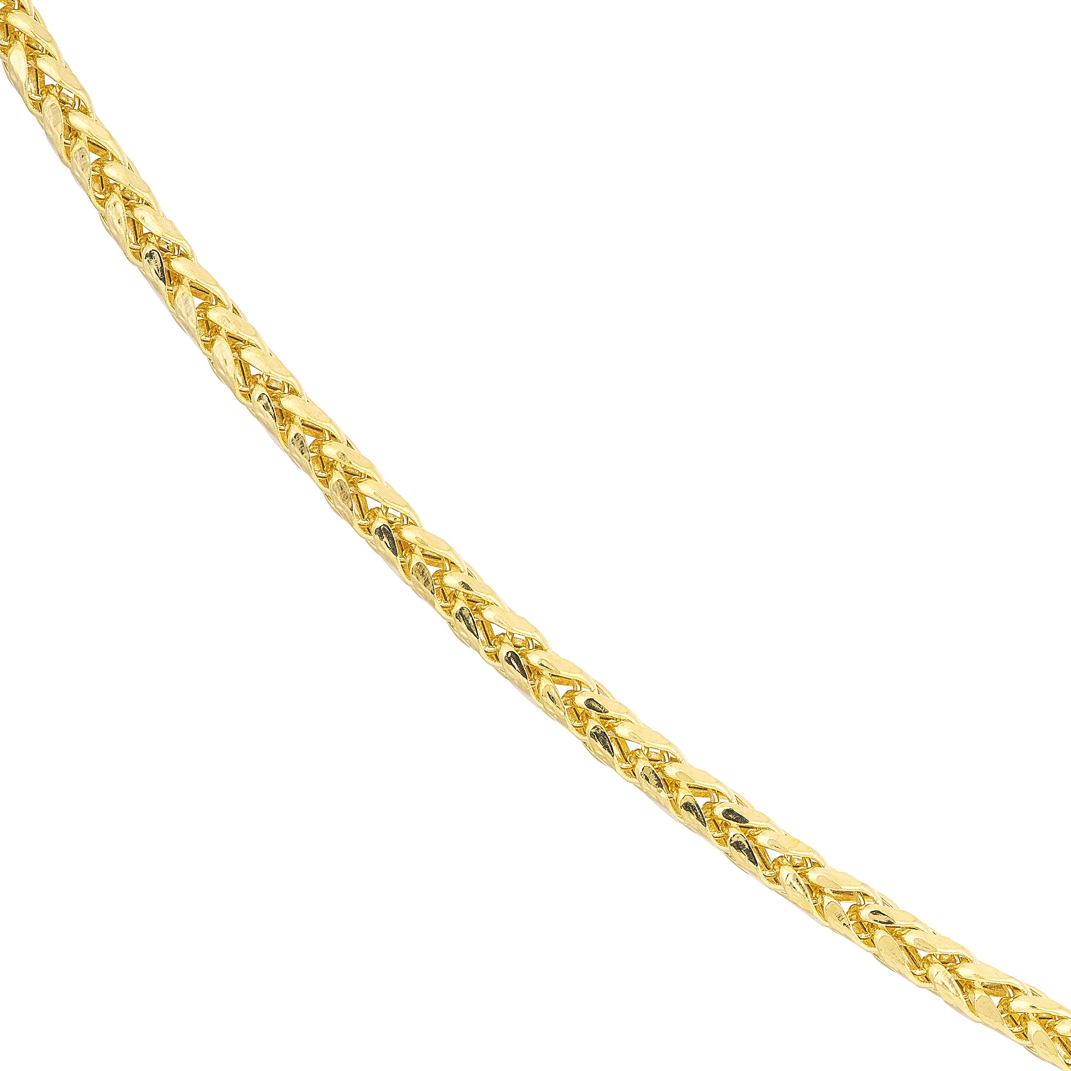 4.50mm Hollow D/C Wheat Chain 120 w/Lobster lock End Caps - Walmart.com