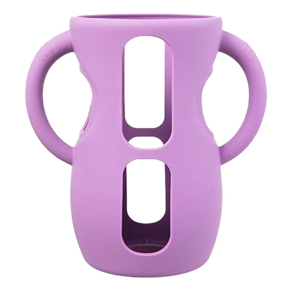 4.53Inch Silicone Baby Bottle Sleeve with Handles, 8oz Anti-Breakage ...