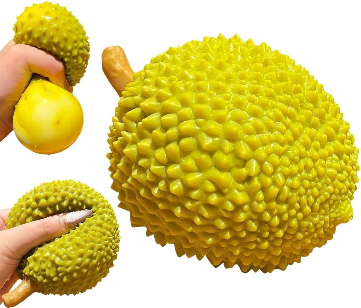 Realistic Durian Squeeze Reliever, Slow Rising Fruit Fidget Tool ...