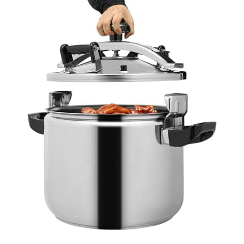 4.54 Qt Pressure Cooker Stainless Steel Pressure Canner, Rotating Lock ...