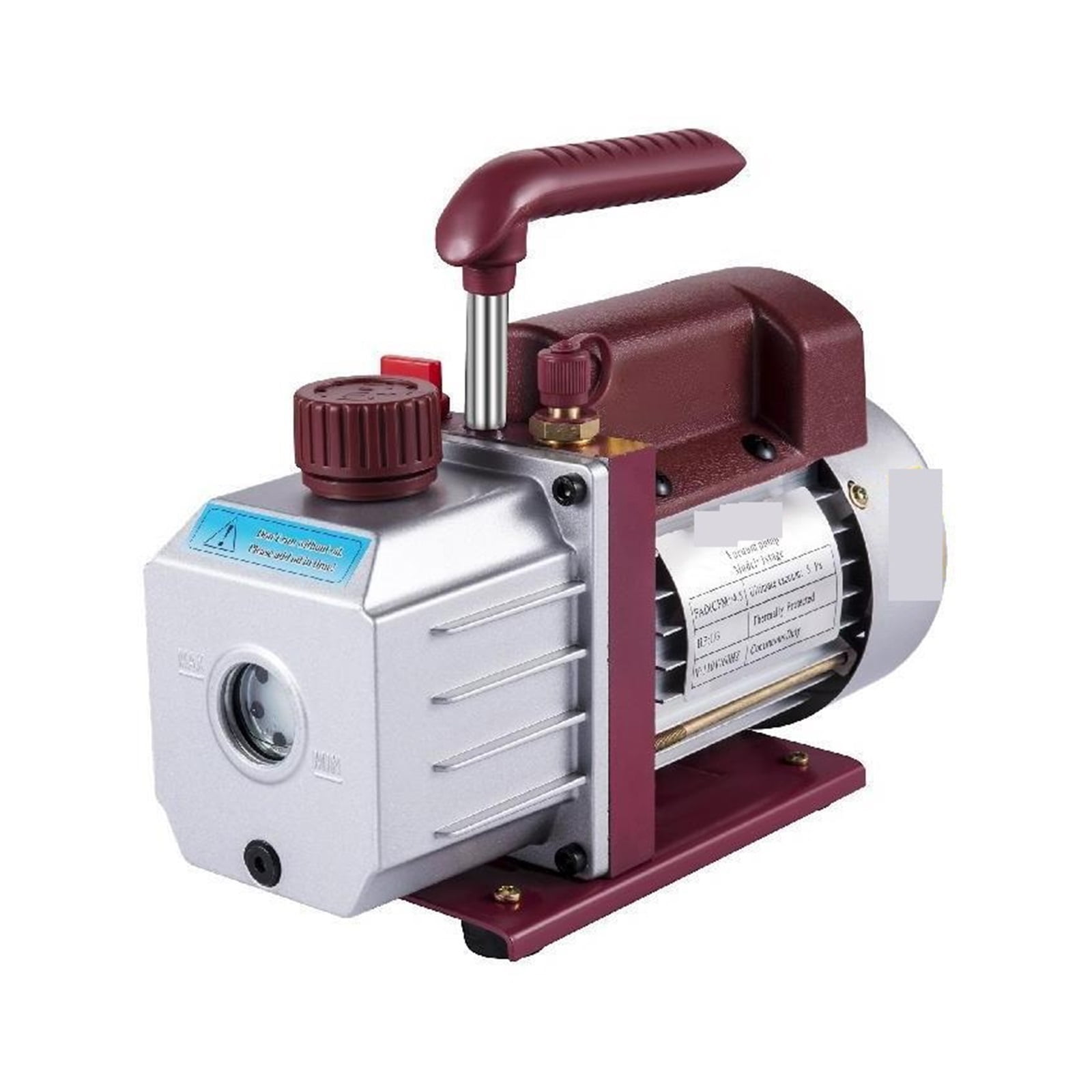 4.5CFM 1/3HP HVAC Refrigerant Vacuum Pump Refrigeration Single-Stage ...
