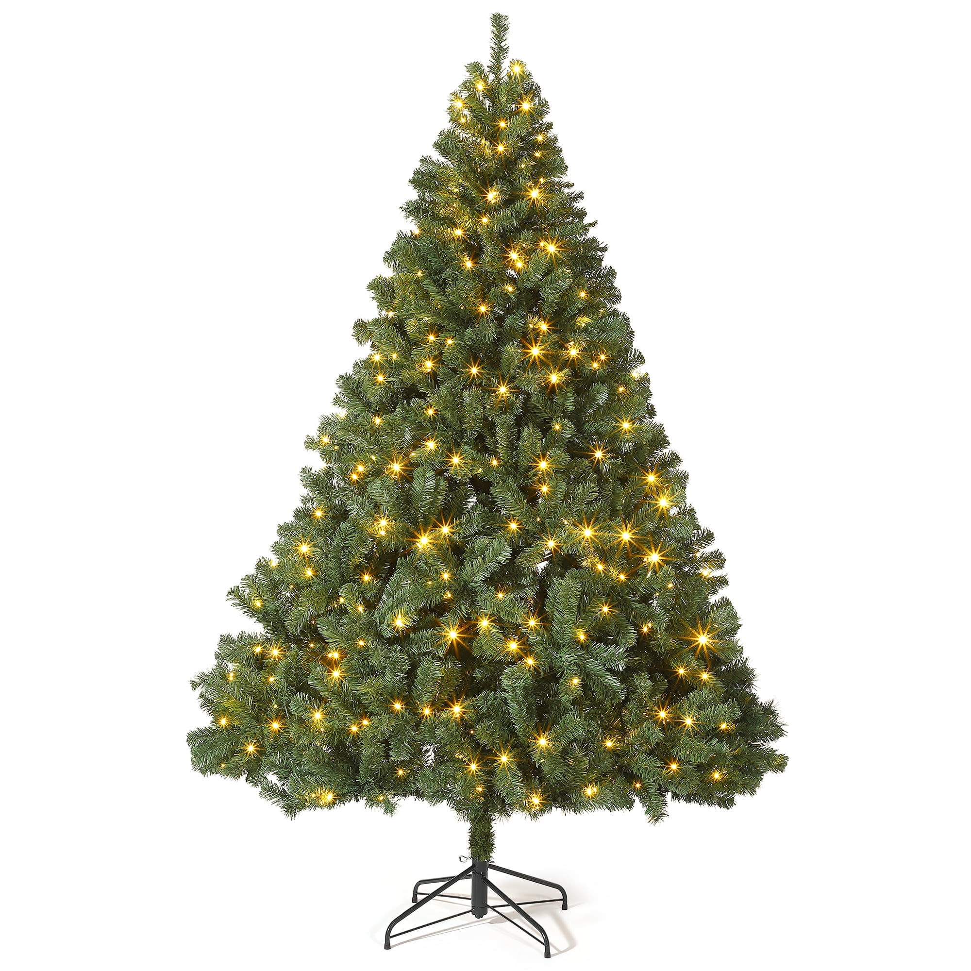 4.5FT/6FT/7.5FT/9FT Artificial Christmas Tree, Realistic Full-Body ...