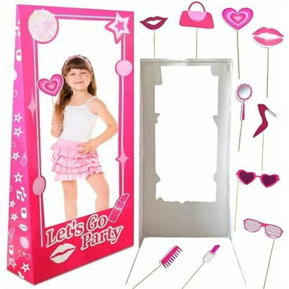4.5FT Life Size Photo Booth Props: Fixed bracket (pink princess theme ...