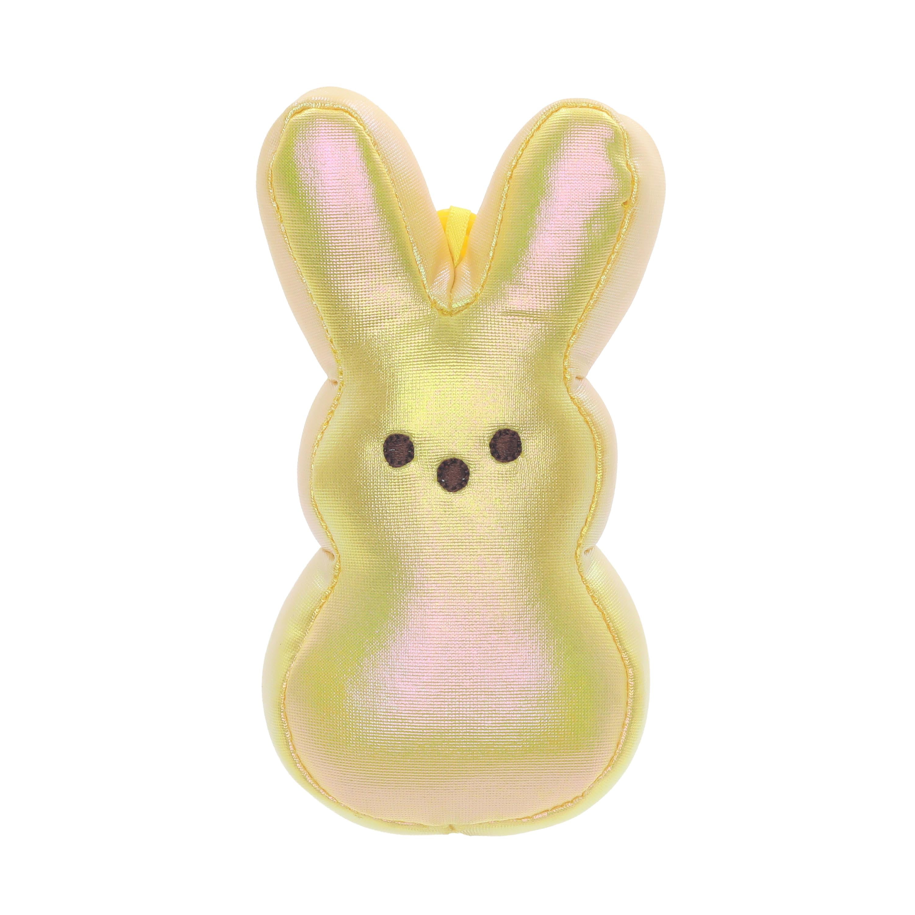 4.5In Yellow Peeps Bunny Plush Keychain for Adult and Child, Easter ...