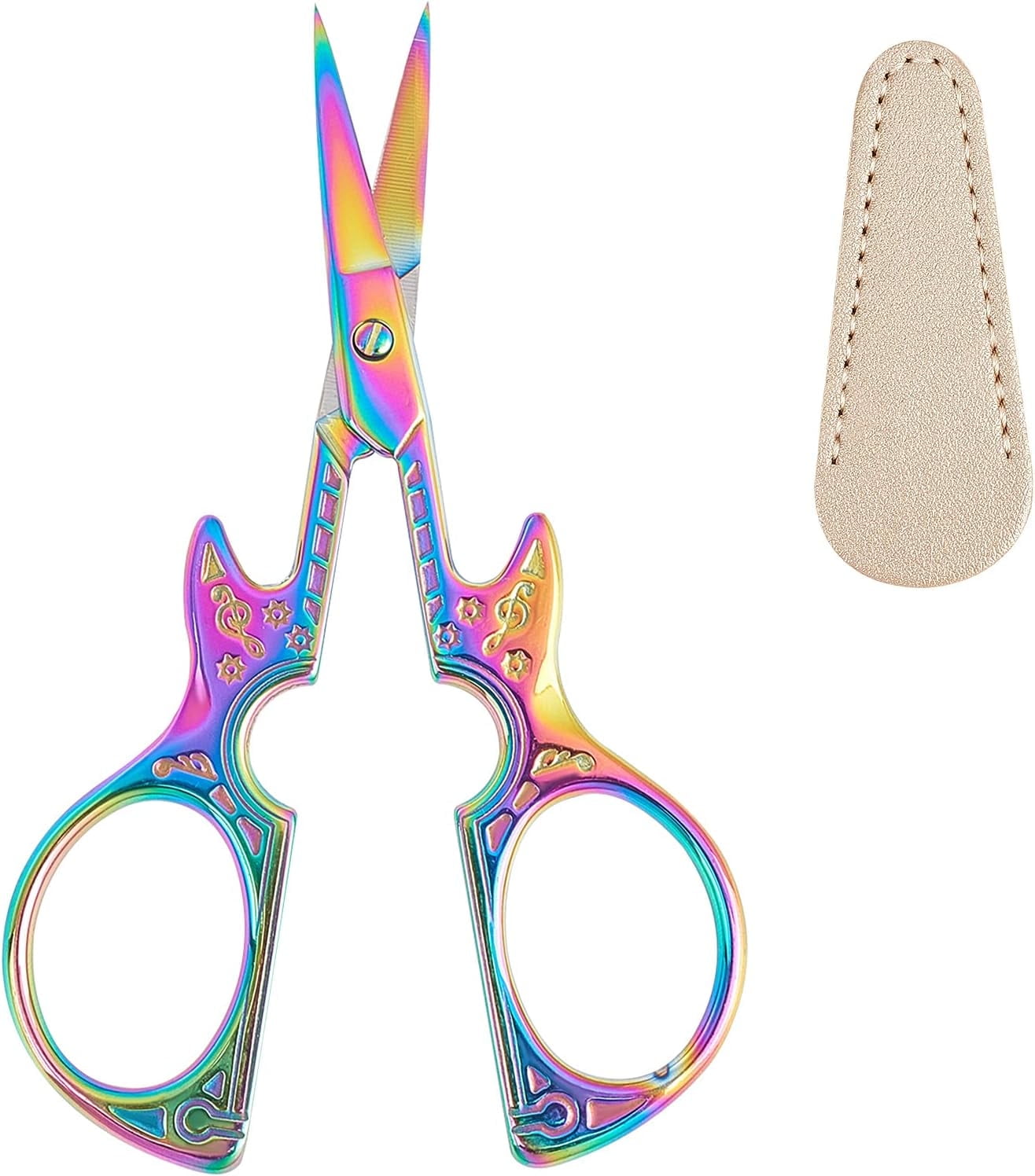 4.5Inch Sewing Scissors Guitar Scissors Shears Cutter Multi-Color ...