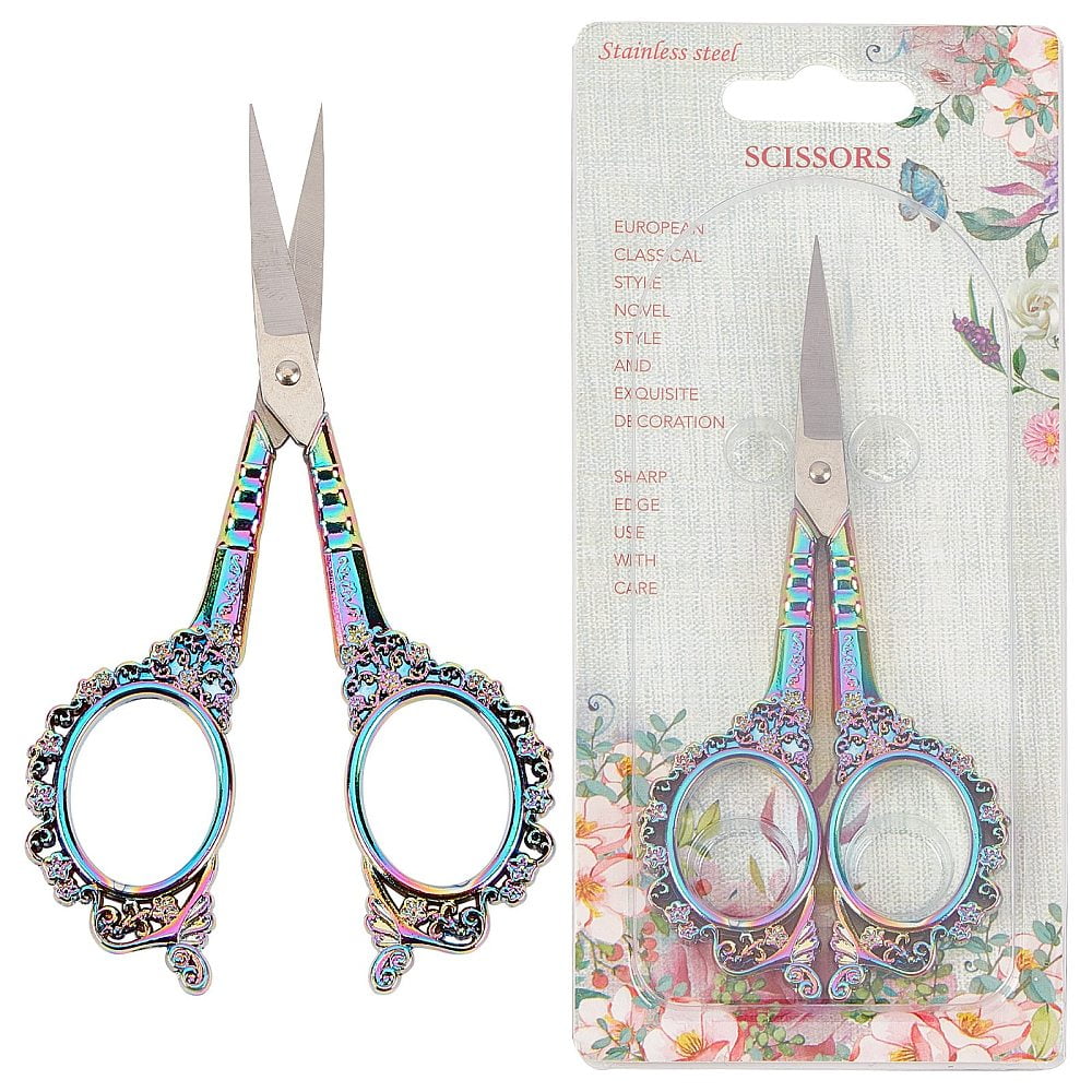 4.5Inch Vintage European Style Plum Blossom Scissor Sewing Scissors for ...