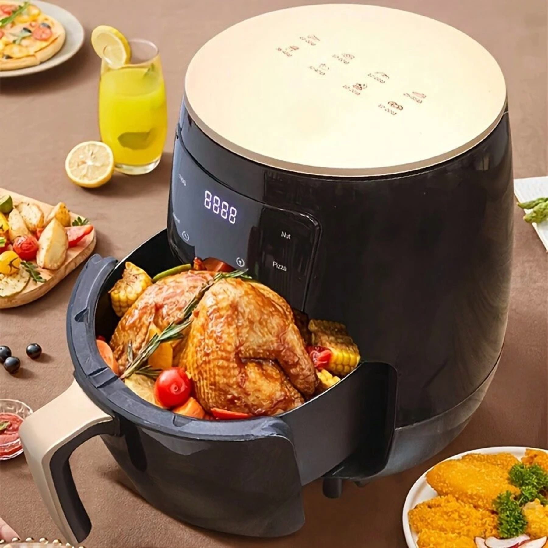 4.5L Air Fryer, Less Oil for Healthy Eating, Suitable for Baked Chicken ...