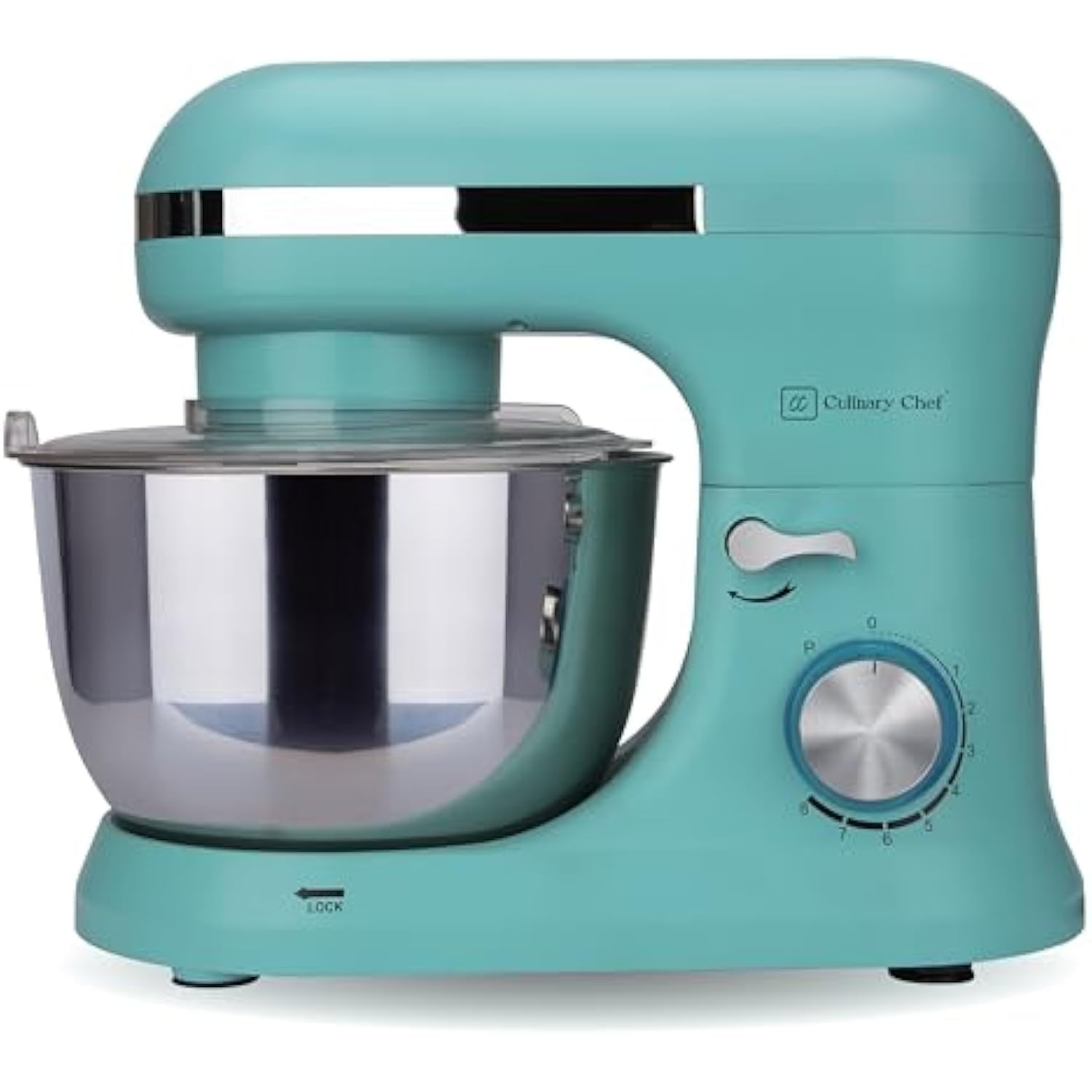 4.5L Retro Stand Mixer (Blue) - Non-Slip Base & Quiet Motor for Baking ...