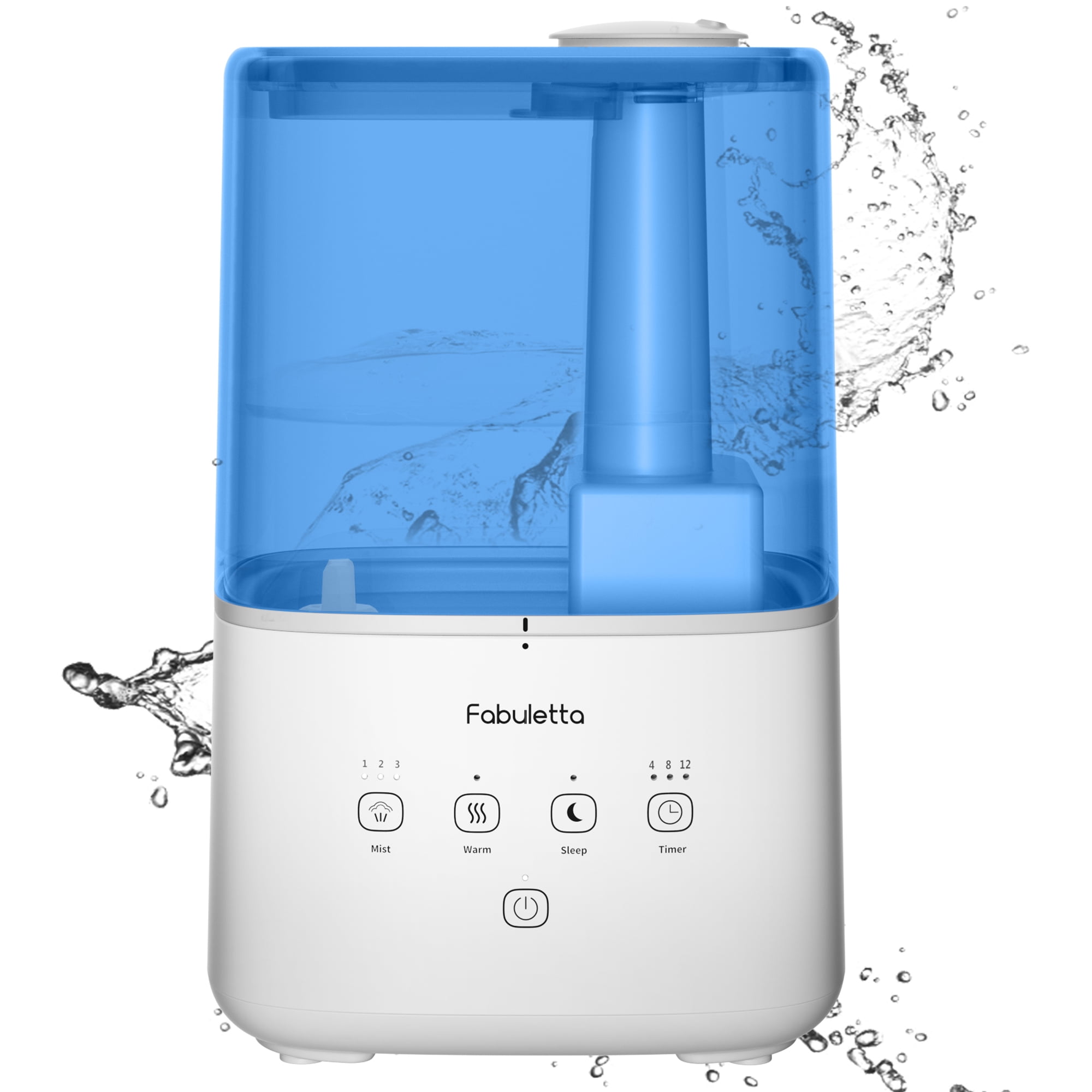 4.5L Ultrasonic Humidifiers For Bedroom, Fabuletta Cool&Warm Mist ...