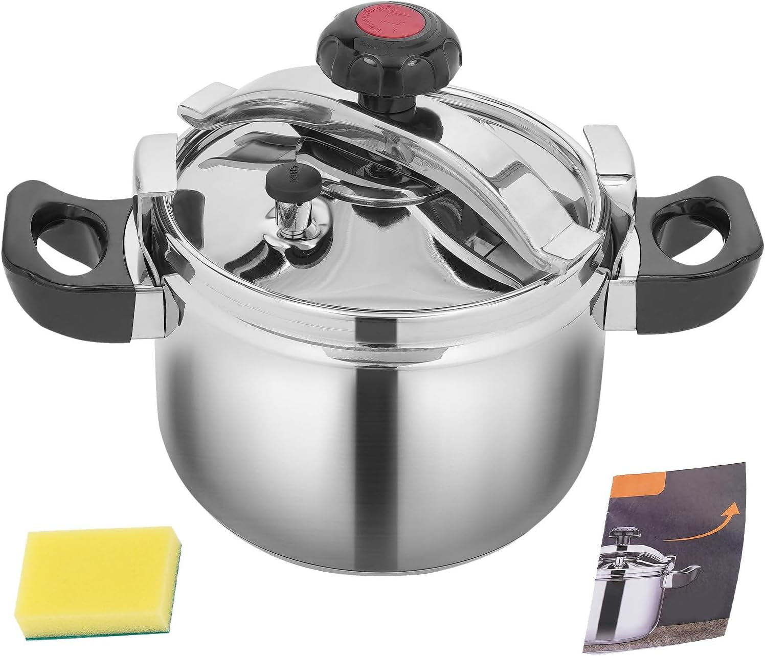 4.5Qt Pressure Cooker, Stainless Steel Pressure Canner, 60Kpa Pressure ...