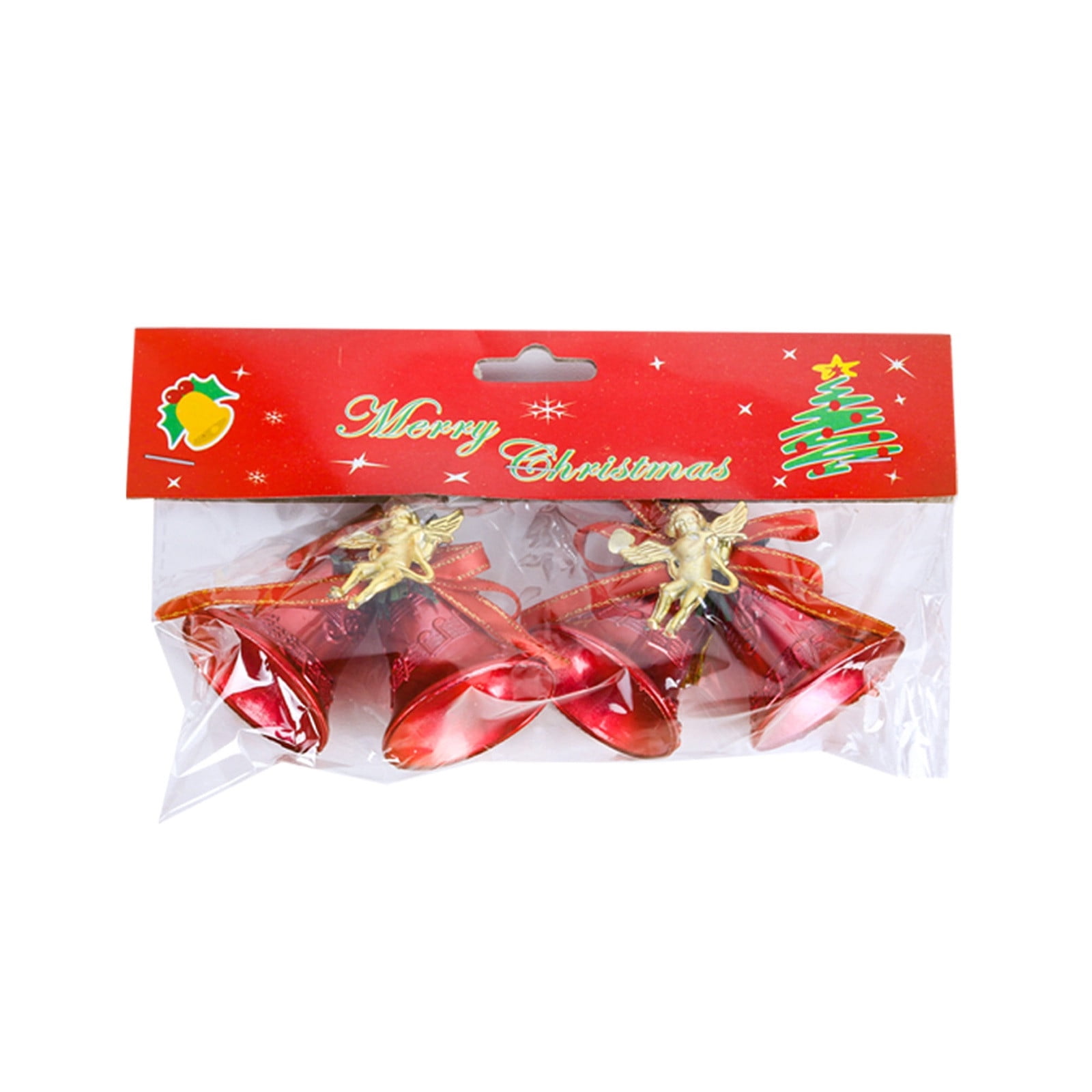 4.5cm musical note pattern bell * 2 strings/bag (red) Christmas ...