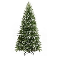 VEIKOUS 8ft Pre-Lit Slim Pencil Christmas Tree, Outdoor Decor with 350 ...