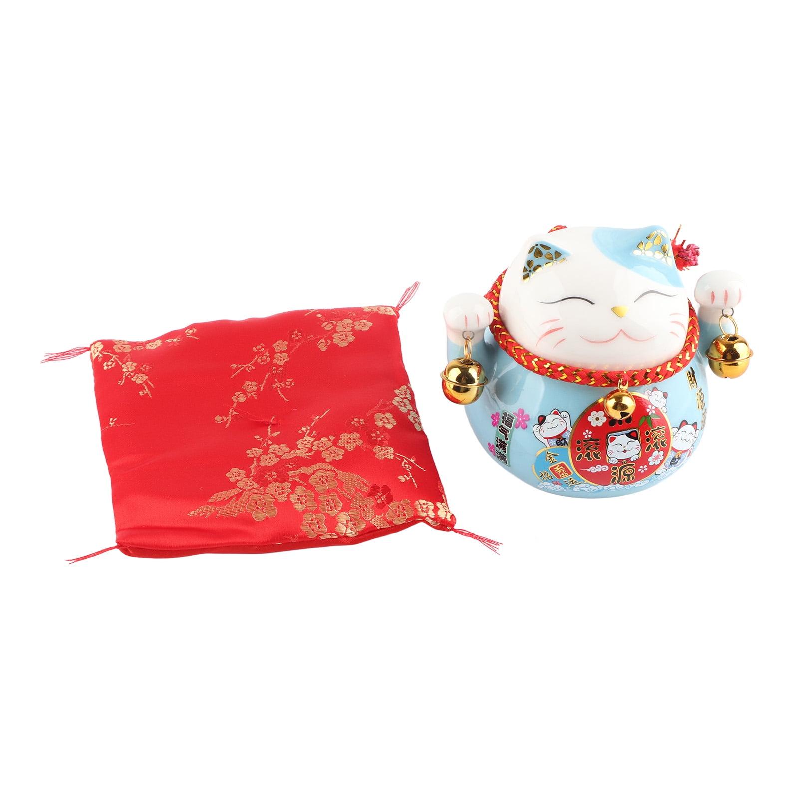 4.5in Lucky Cat Coin Bank ,Bring Luck Good Wish Ceramic Fortune Cat ...