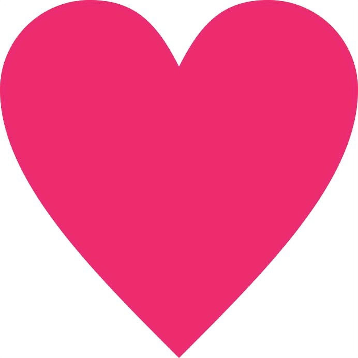 4.5in x 4.5in Pink Heart Gas Cap Door Bumper Sticker Decal Window ...