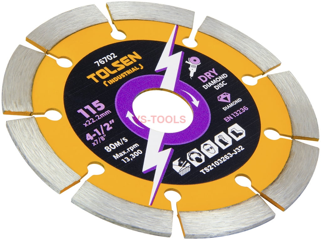 4.5inch Segmented Diamond Angle Grinder Cutting Blade Tile Brick Rock ...