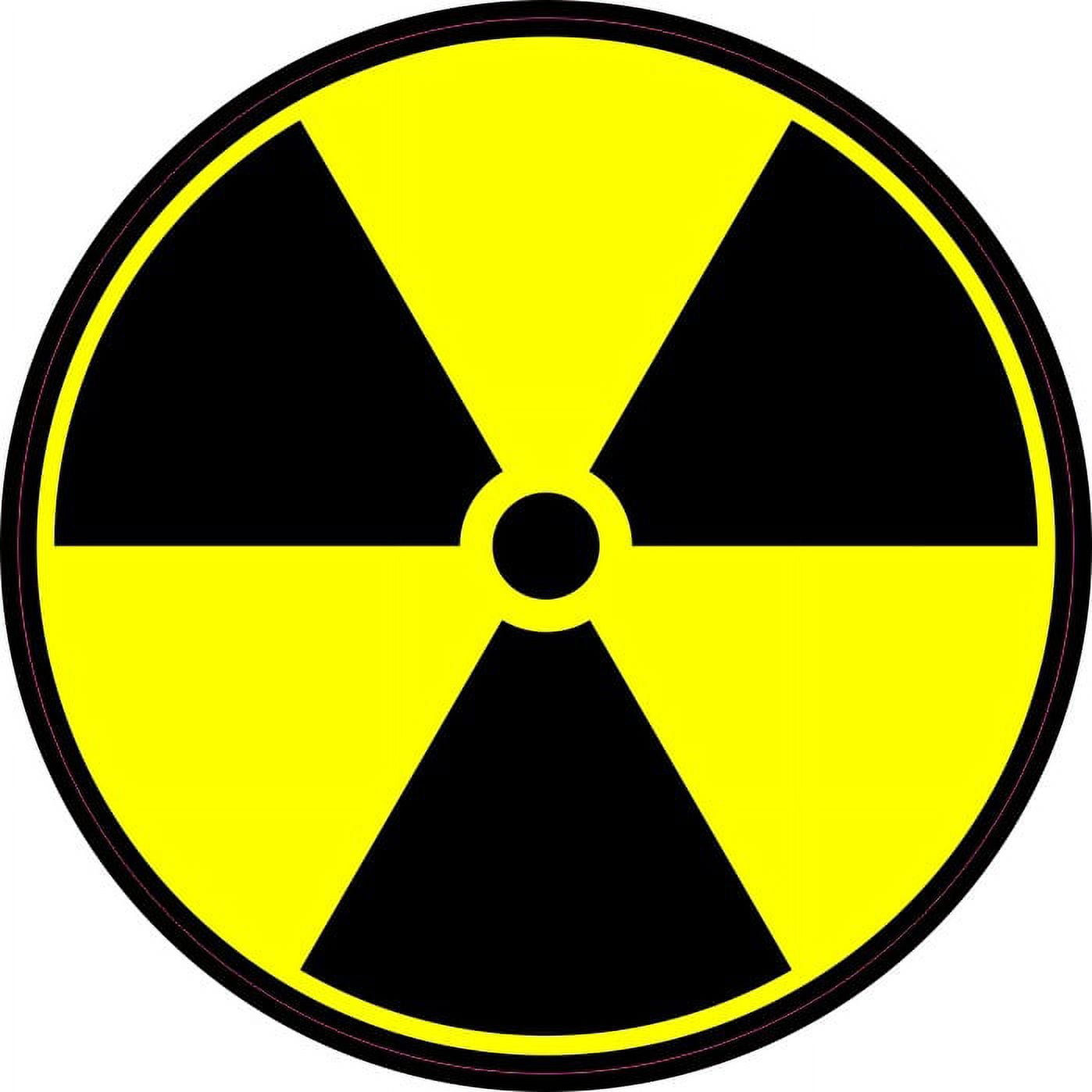 4.5inx4.5in Radioactive Nuclear Symbol Bumper Sticker Decal Window ...