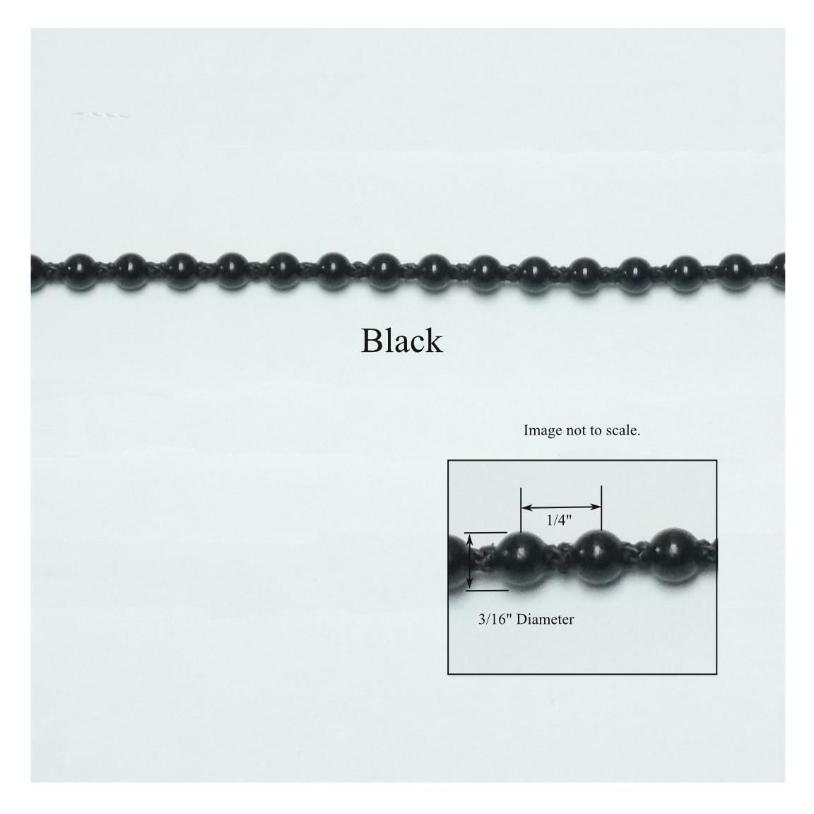 4.5mm #10 Plastic Bead Chain for Clutch Roller Shades ~ 10 feet with ...