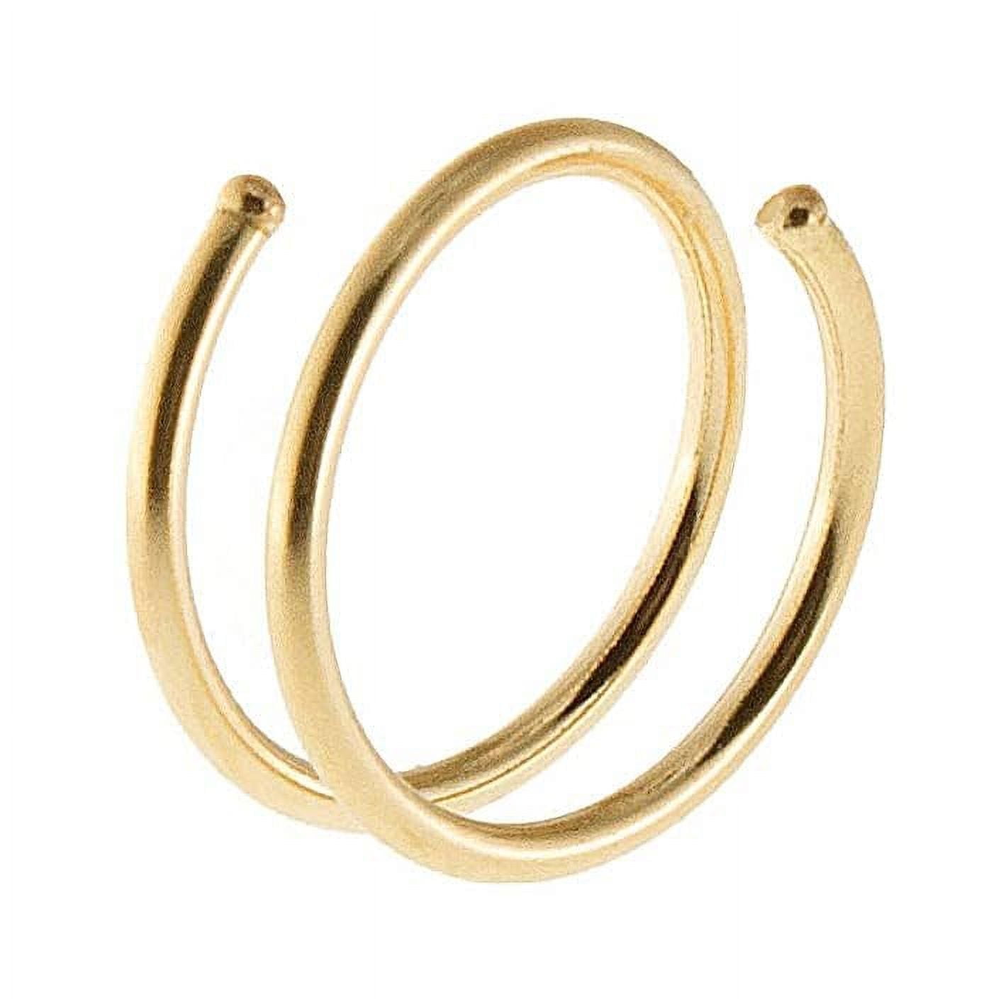 4.5mm 22 GA Right Side 14K Gold Filled Double Tragus Elbrow Rock Snug ...