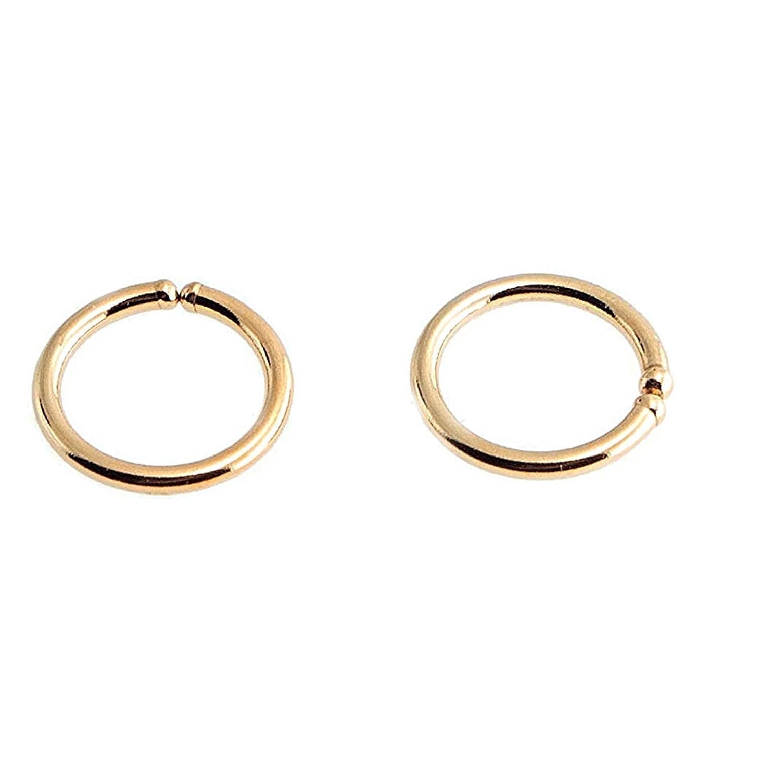 4.5mm Gold Hoop Earrings for Nose, Septum, Ear Piercing, 22 GA ...