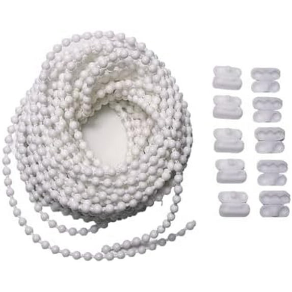 4.5mm White Plastic Ball Bead Chain Repair for Roller Blind Fitting ...