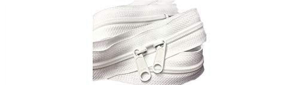 4.5mm YKK Zipper with Double Pull Purse or Handbag Zippers Head to Head ...