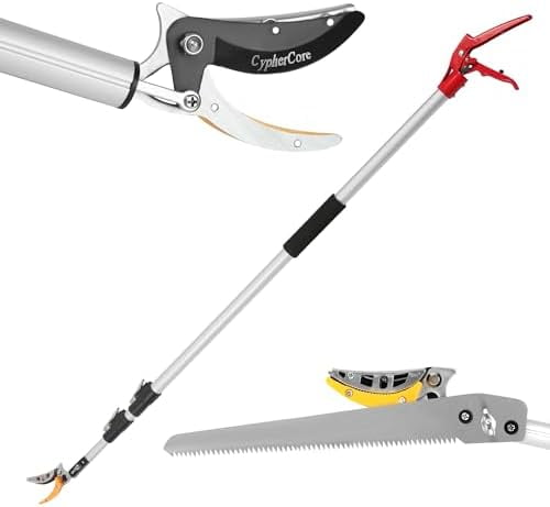 4.6-10 Ft Extendable Pruner with Pole Saw, Trimmers Long Handle Pruner ...