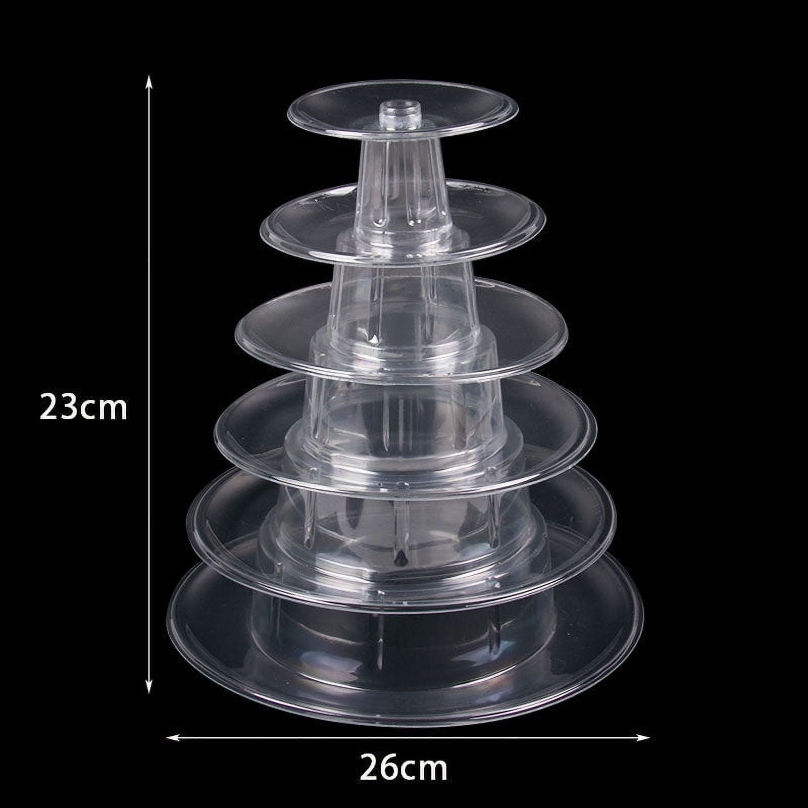 4/6/10 Tiers Round Macaron Tower Stand Desserts Display Rack Cupcake ...