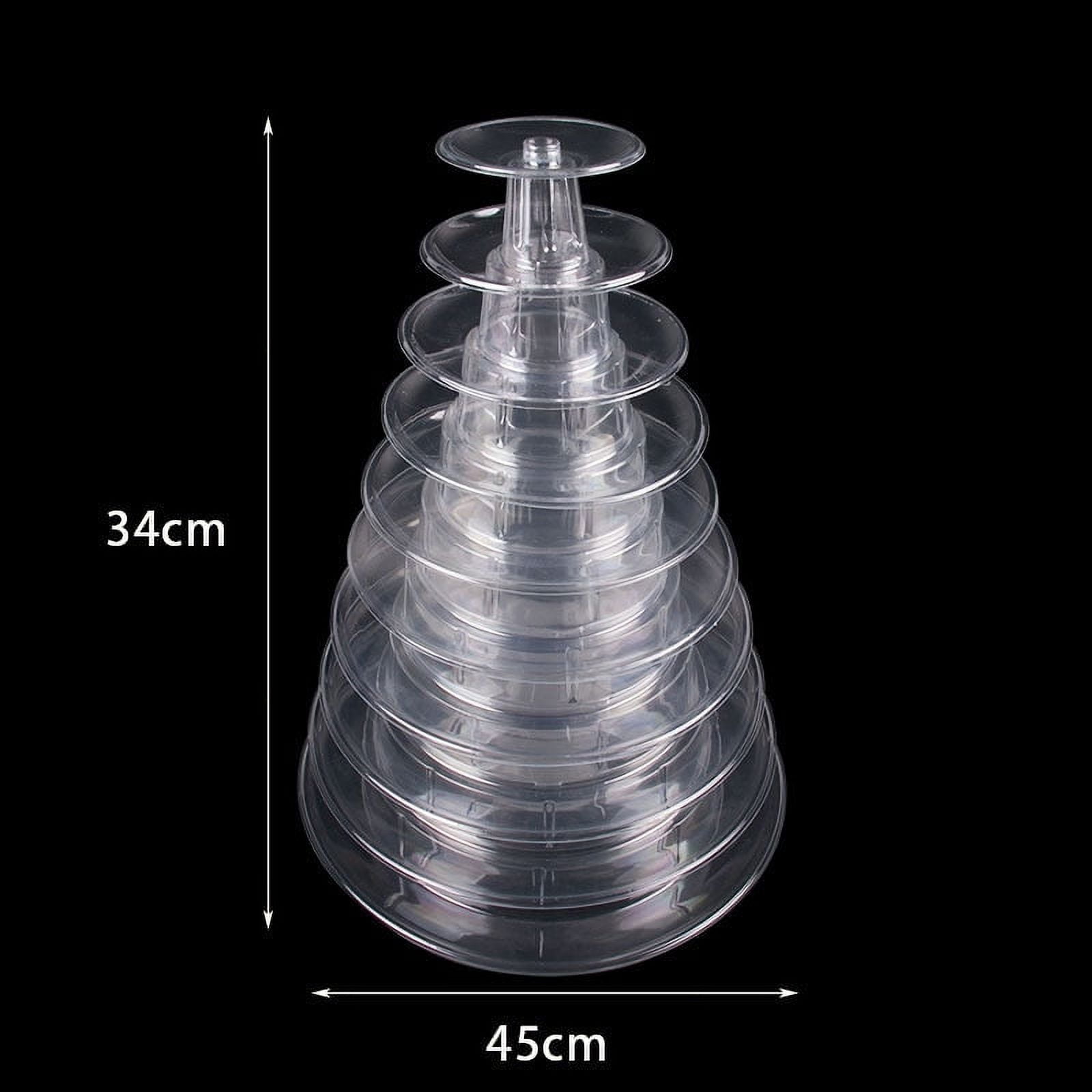 4/6/10 Tiers Round Macaron Tower Stand Desserts Display Rack Cupcake ...