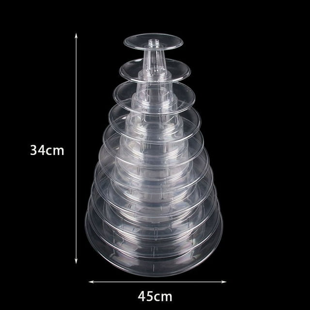 4/6/10 Tiers Round Macaron Tower Stand Desserts Display Rack Cupcake ...