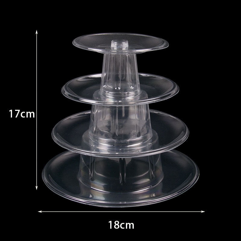 4/6/10 Tiers Round Macaron Tower Stand Desserts Display Rack Cupcake ...