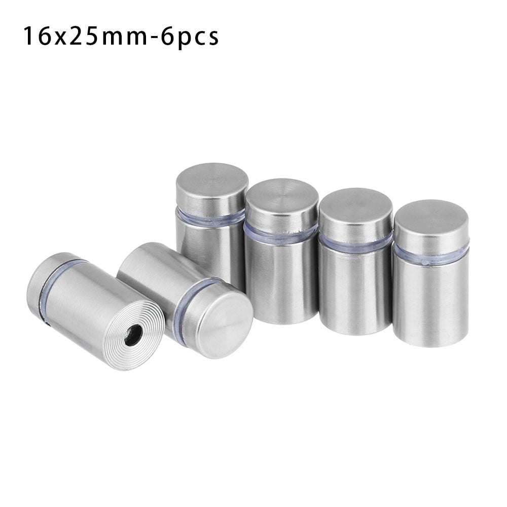 4/6/10Pcs Useful Stainless Steel Acrylic Decor Rack Glass Fasteners ...