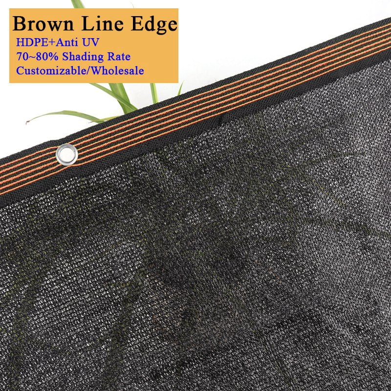 4/6/12PIN Black Sunshade Net Anti-UV Plant Cover Mesh Garden Sun Shed ...
