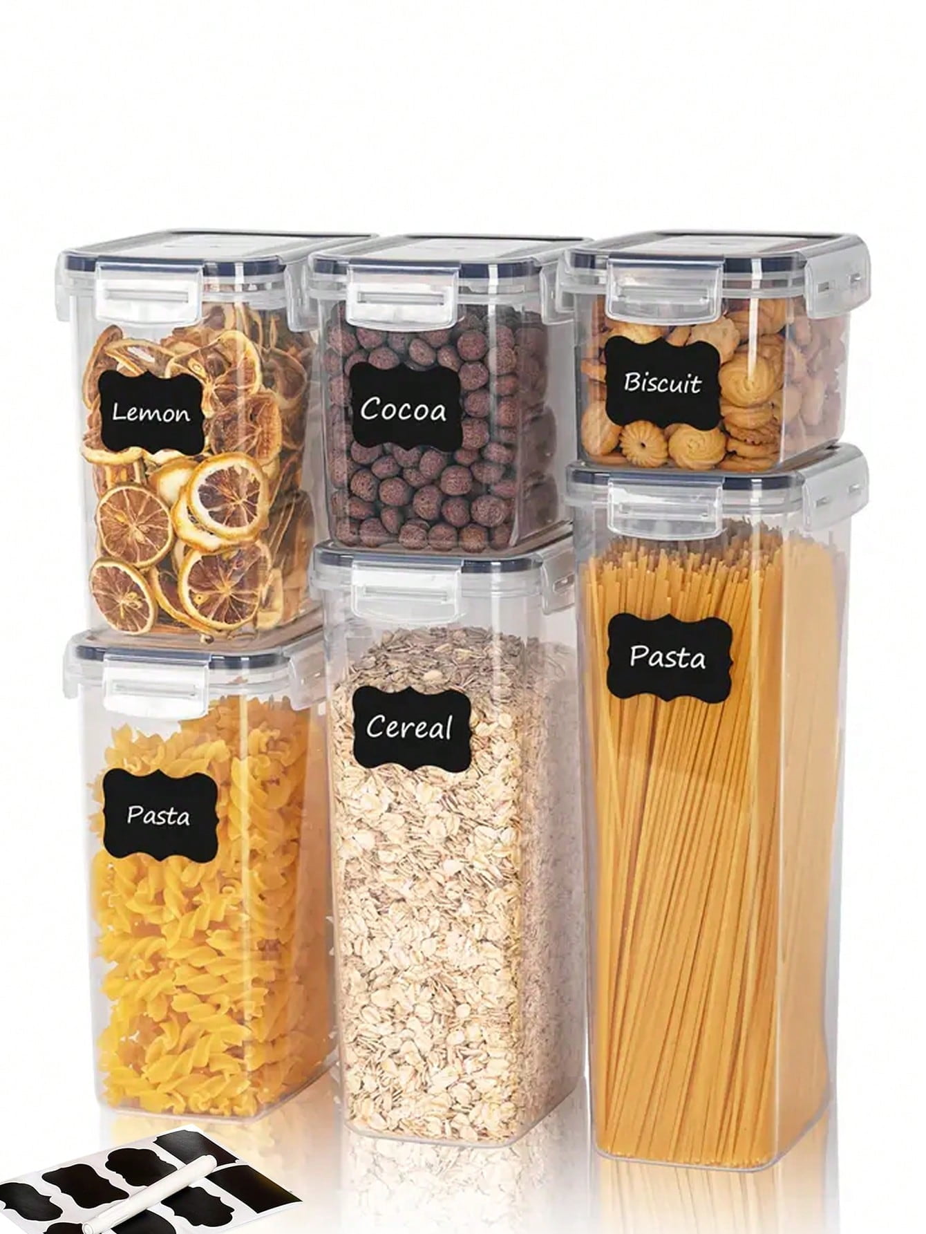 4/6/7/10/15pcs Airtight Food Storage Containers With Lids - Perfect For ...