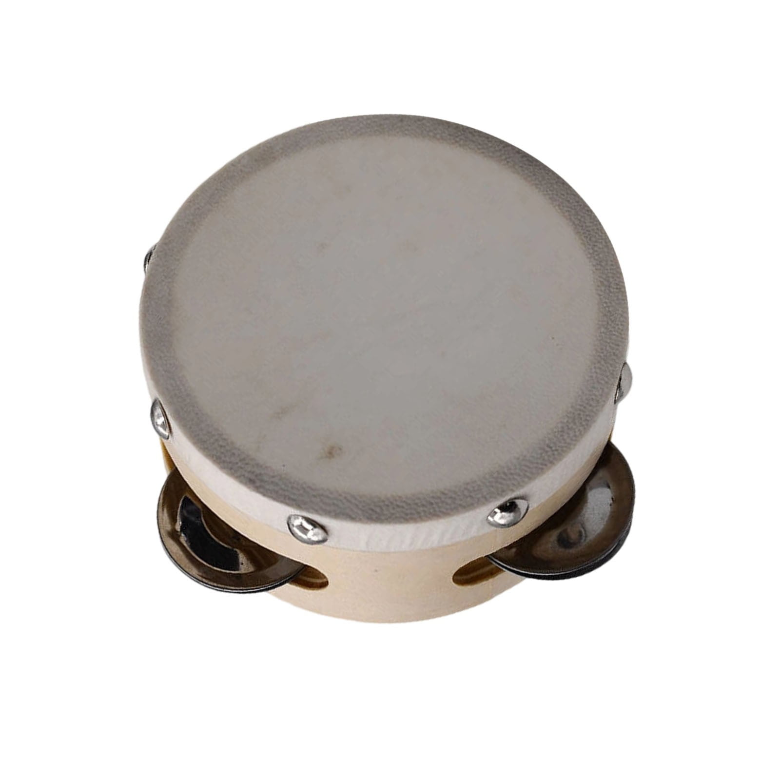 4/6/7/8/9/10 Inch Hand Tambourine Aluminum Alloy Faux Sheepskin Wooden ...