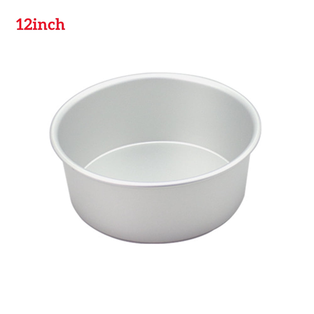 4/6/8/10/12inch Fixed Base Round Cake Pan Aluminum DIY Cakes Pastry ...