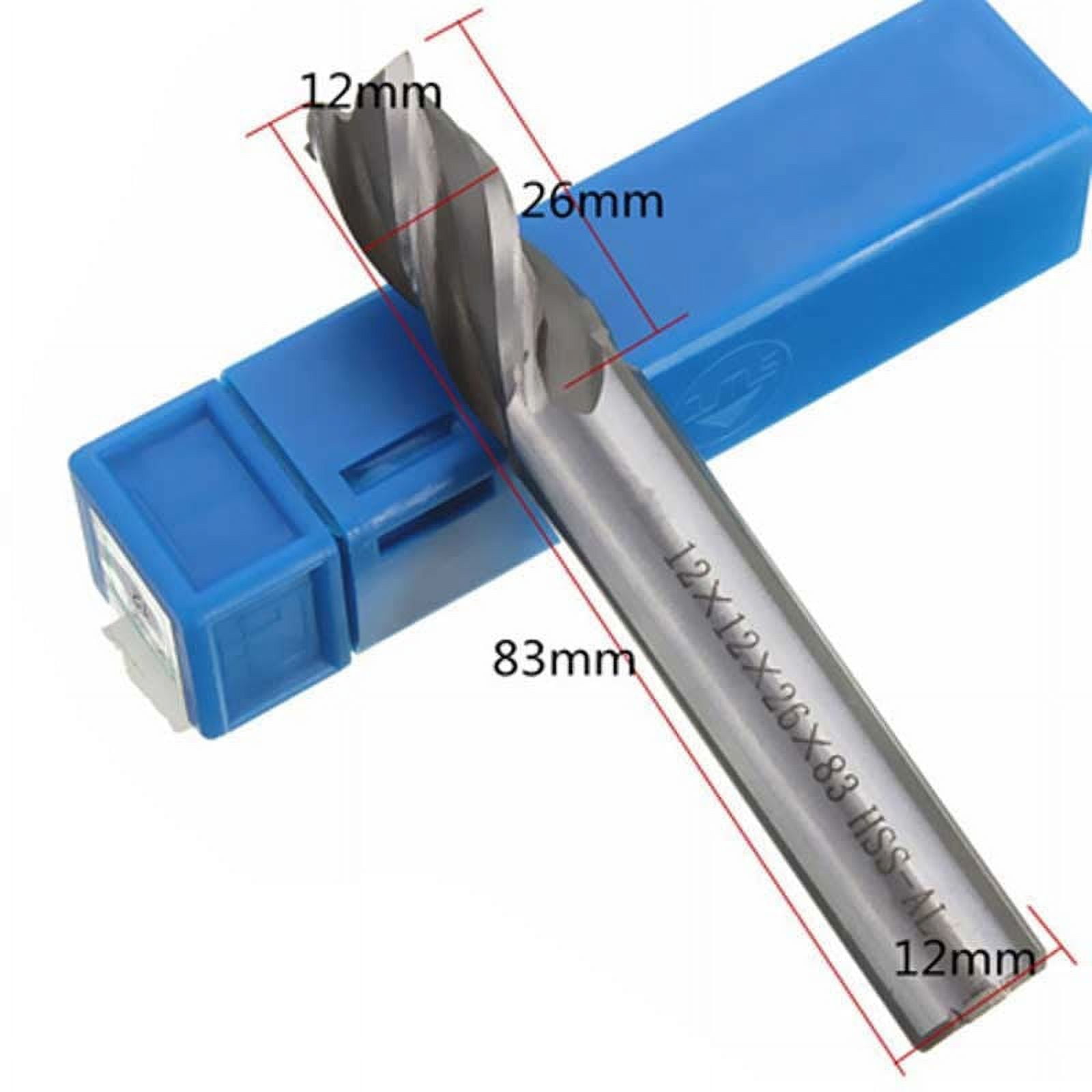 4/6/8/10/12mm Hss Cnc 4 Flute Straight Shank End Mill Cutter Drill Bit ...