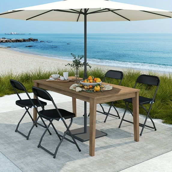 4/6/8/10/20 Pack Plastic Folding Chairs: Portable Stackable Commercial ...