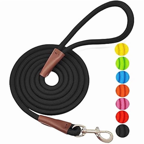 4/6 /8/10 FT Dog Leash, Classic Solid Colors, Strong Nylon Rope Dog ...