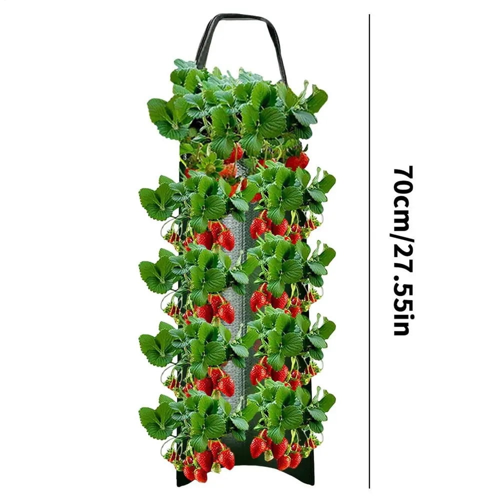 4/6/8/10-Hole Hanging Planting Bag Fabric Pouch For Plant Aeration ...
