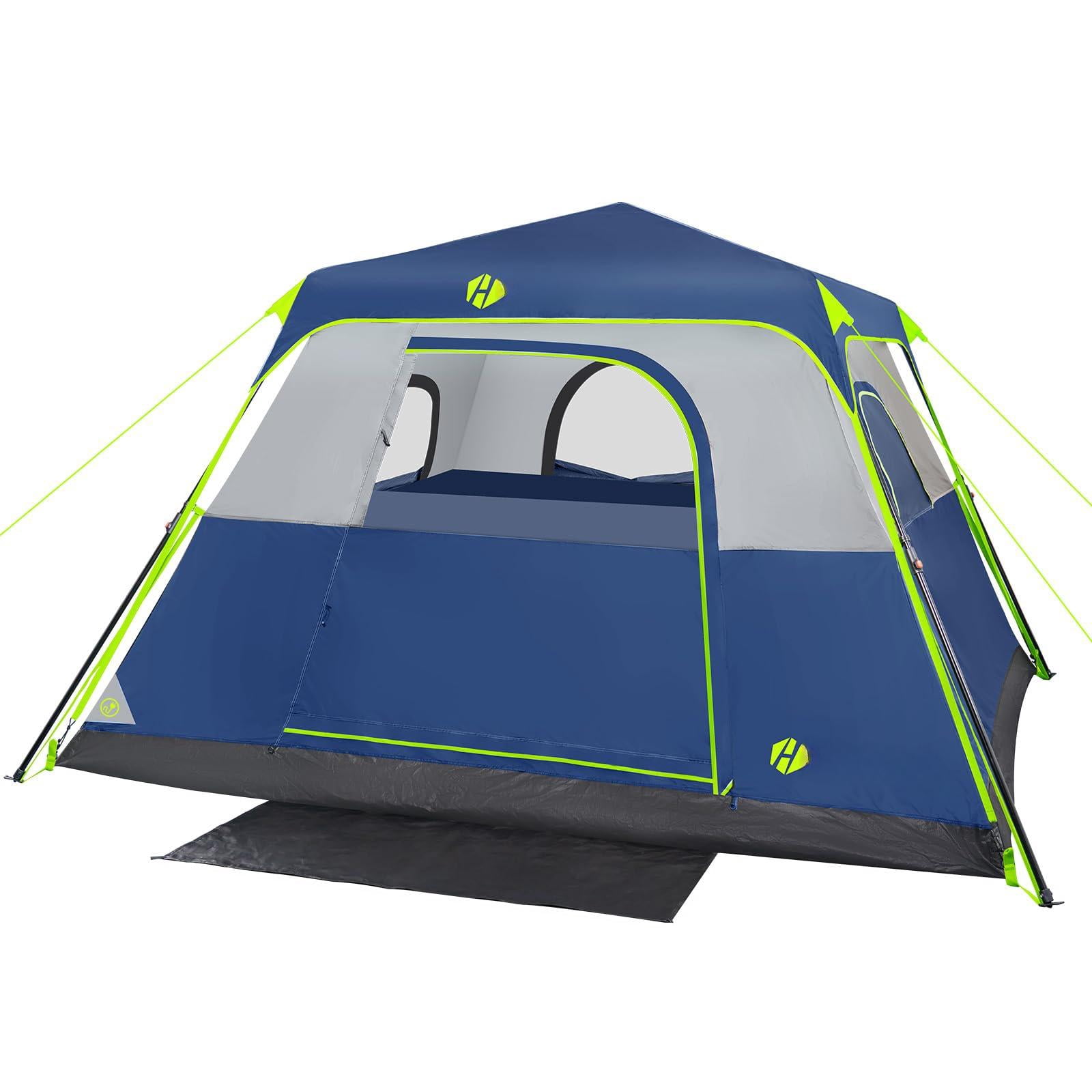 4/6/8/10 Person Instant Tent Waterproof Pop Up Tents For Camping With ...