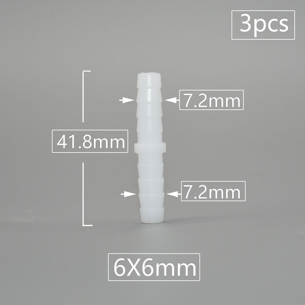 4/6/8/9/10/11/12mm PE Food Grade Direct Reducing Barb Connectors ...