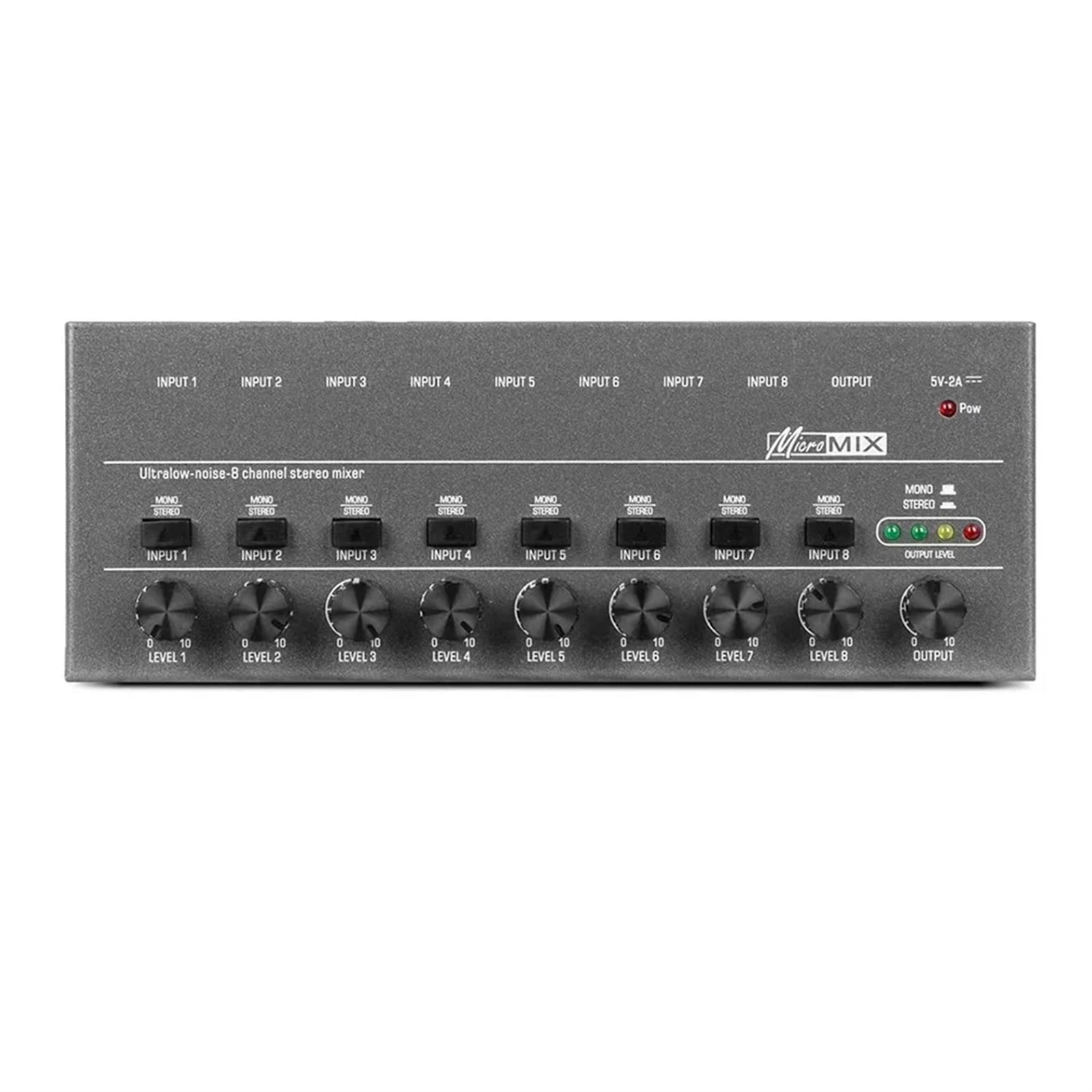 4/6/8 Channels Line Mixer Ultra Low Noise TYPE-C 5V 2A Keyboards Mixer ...