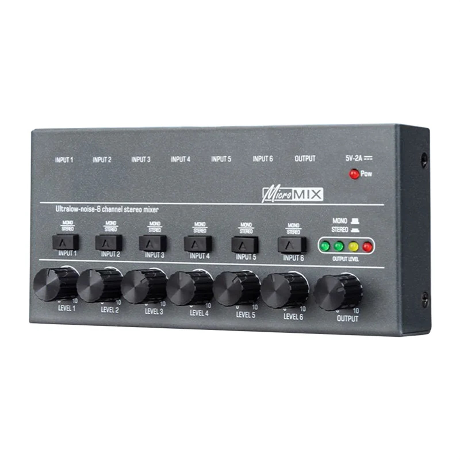 4/6/8 Channels Line Mixer Ultra Low Noise TYPE-C 5V 2A Keyboards Mixer ...