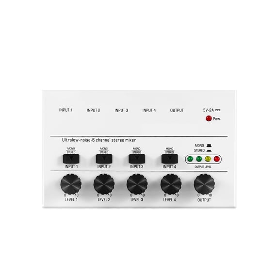 4 6 8 Channels Mini Sound Mixer Audio Mixer Mini Stereo Mixer Portable ...