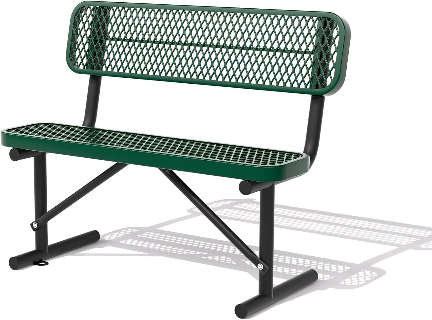 4/6/8 Feet Park Bench for Outside Heavy Duty Metal, Garden Benches ...