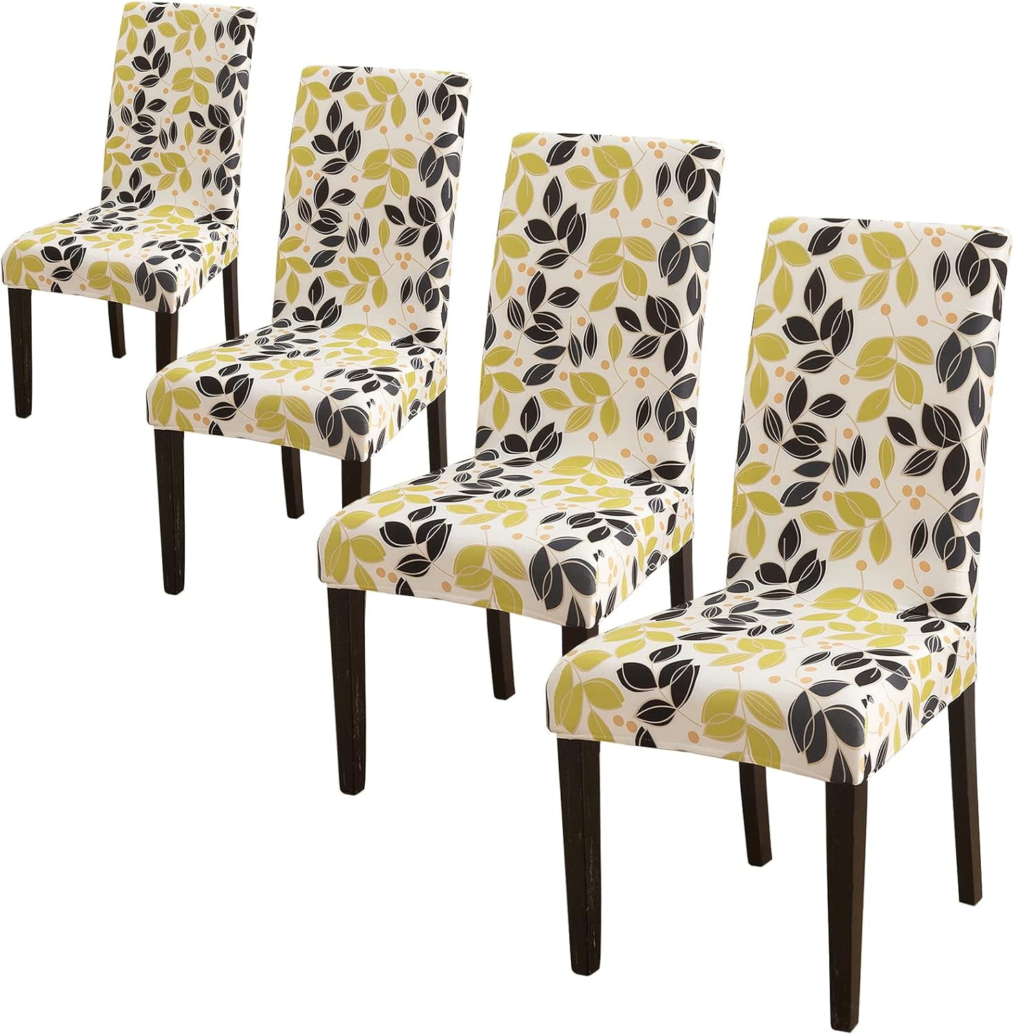 4,6,8 Pack Dining Room Chair Slipcovers, 4Pc Washable Dining Table ...